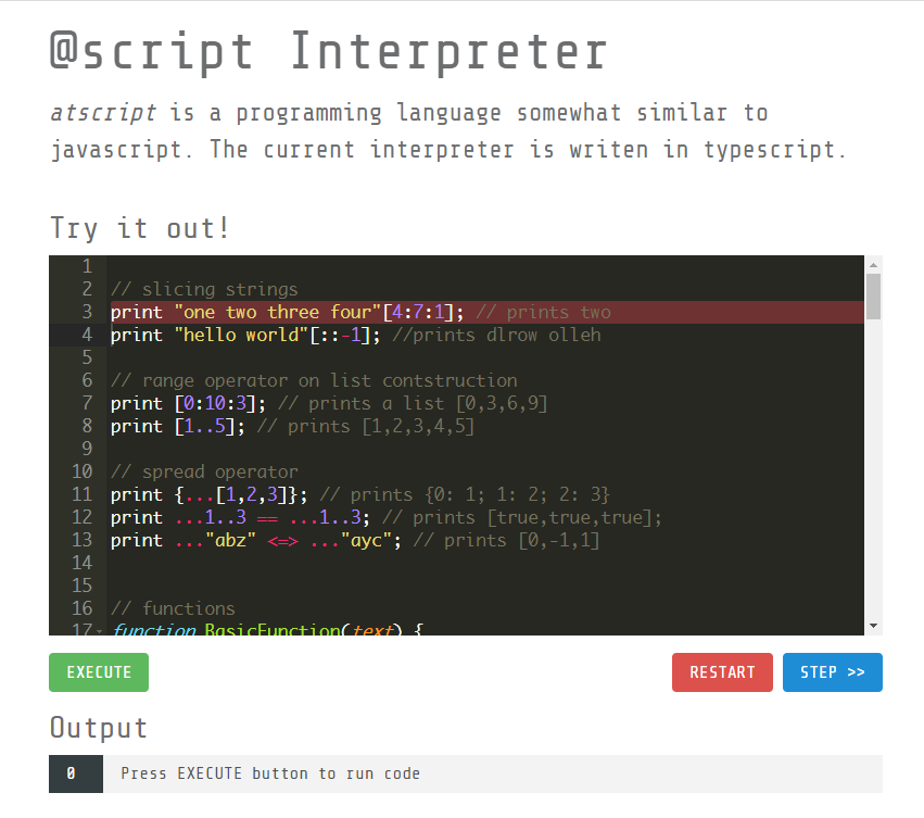 @script Interpreter